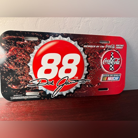 Nascar | Other | Nascar Dale Jarrett 88 Coca Cola Decorative License ...